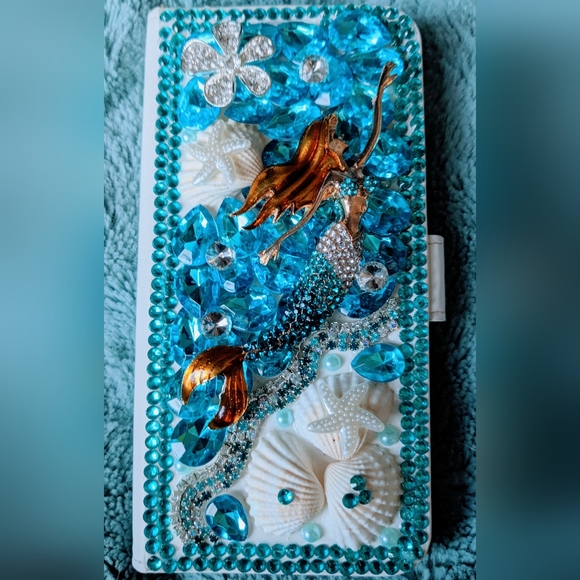 no brand | Accessories | Nwot Mermaid Bling Cell Phone Wallet Case For ...